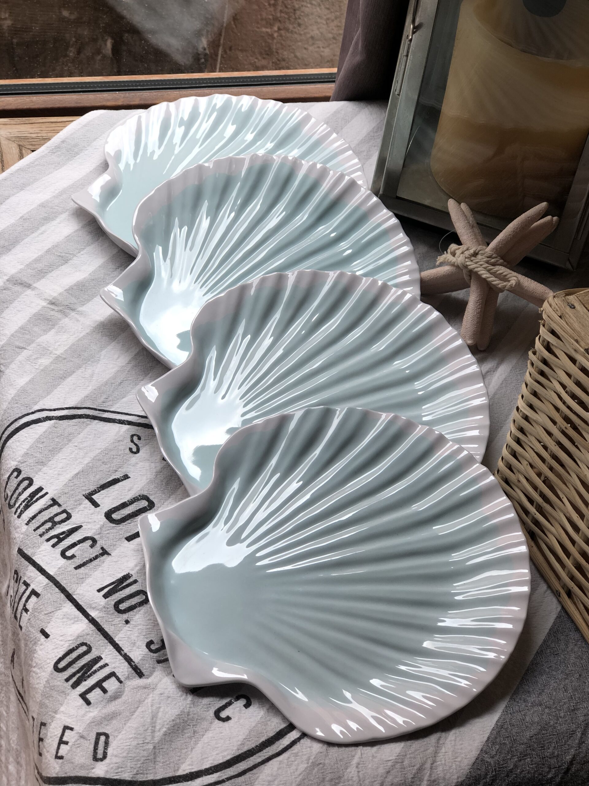 Set de 4 platos Seashell – Dos Puntos